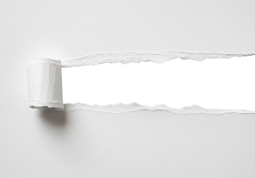 White Ripped Up Paper