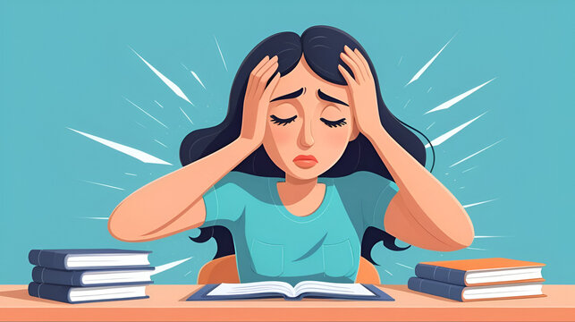 Exam Stress Cartoon Images – Browse 3,830 Stock Photos, Vectors, and ...