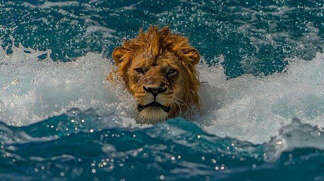 do lion swim