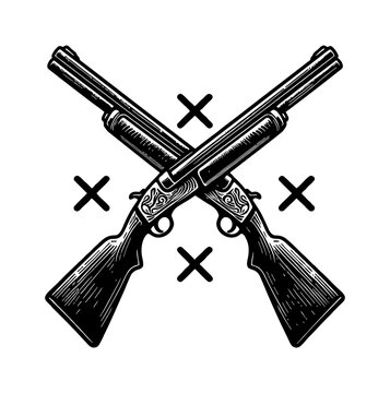 Crossed Assault Rifles