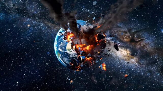 exploding earth wallpaper