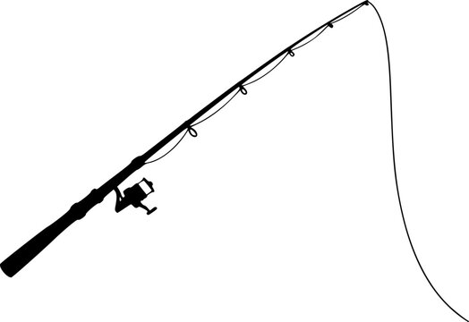 fishing pole vector