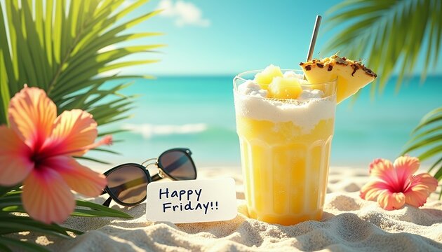Happy Friday Tropical Drinks