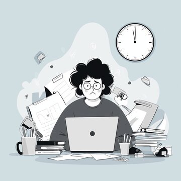 Exam Stress Cartoon Images – Browse 4,242 Stock Photos, Vectors, and ...