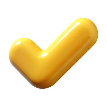 Yellow Check Mark Clip Art