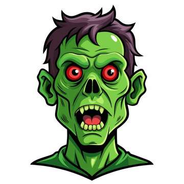 Cartoon Zombie Face