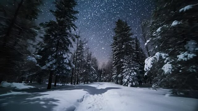 snowy night