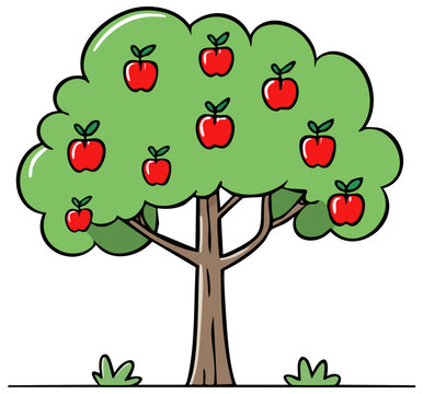 Clip Art Apple Tree
