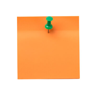 Orange Post It Note