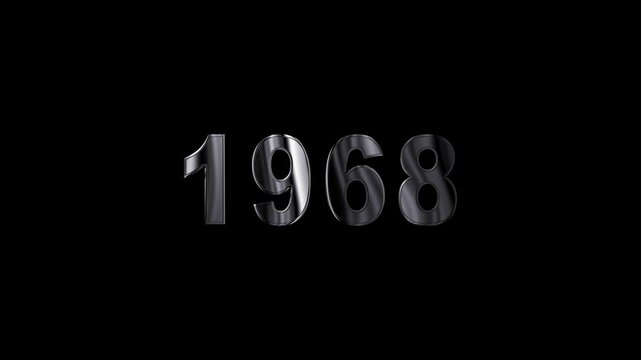 1968 Animation Silver Text Templates – Free Editable Designs | PikWizard