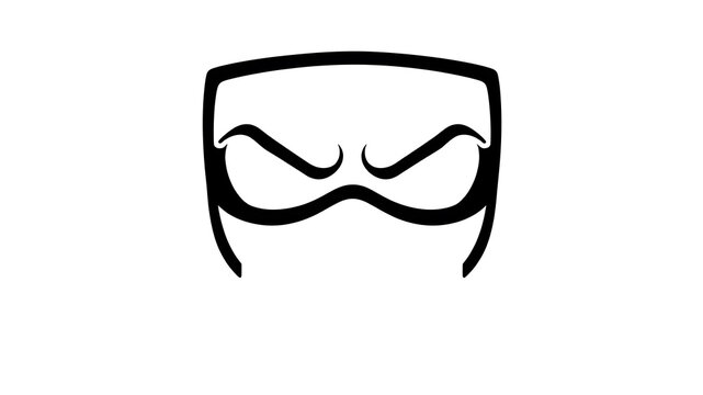 robber mask template