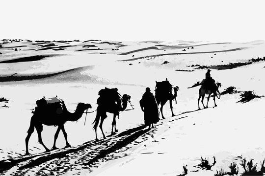 Desert Caravan Sketch