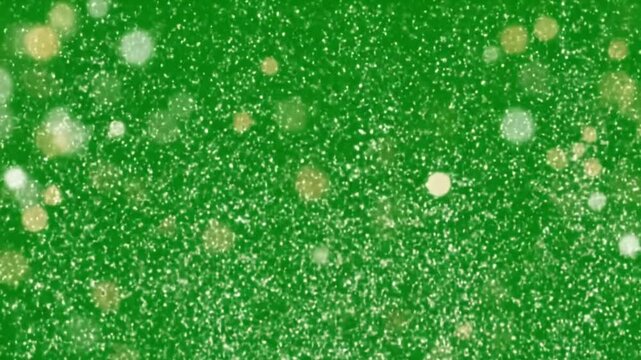 glitter falling green screen