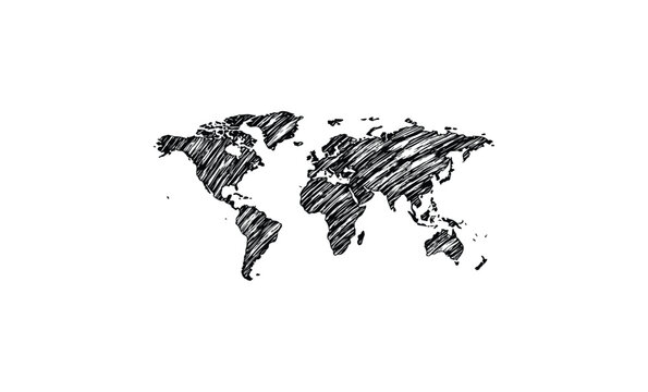 World Map Drawing Tumblr