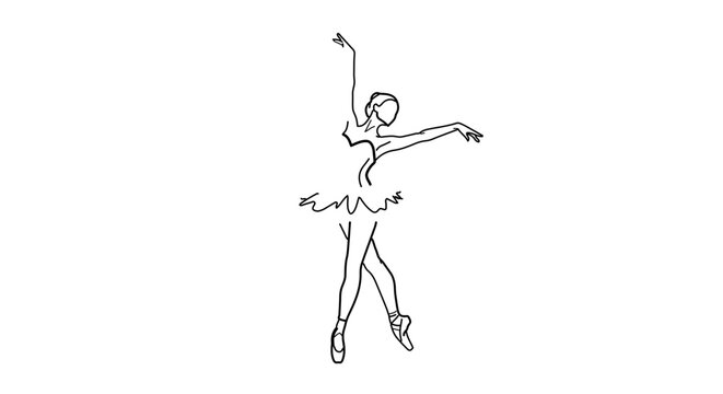 Ballerina Pose Line Drawing Images – Browse 5,850 Stock Photos, Vectors ...