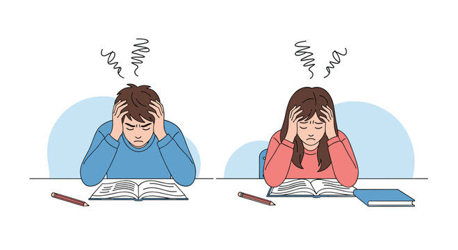 Exam Stress Cartoon Images – Browse 3,646 Stock Photos, Vectors, and ...
