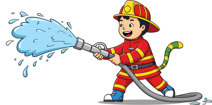 fireman drawing