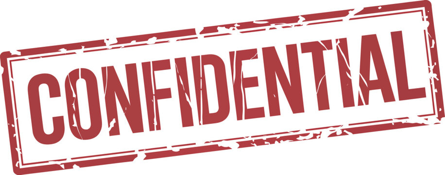 confidential stamp vector