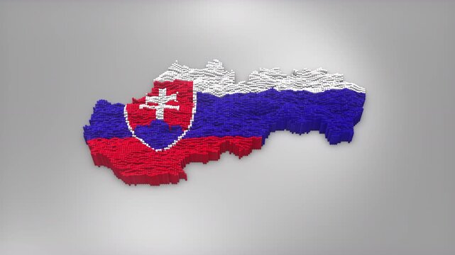 Slovakia Flag Map
