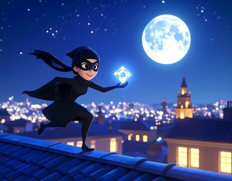 Cartoon Jewel Thief