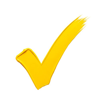 Yellow Check Mark Clip Art