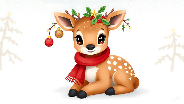 cute deer artwork