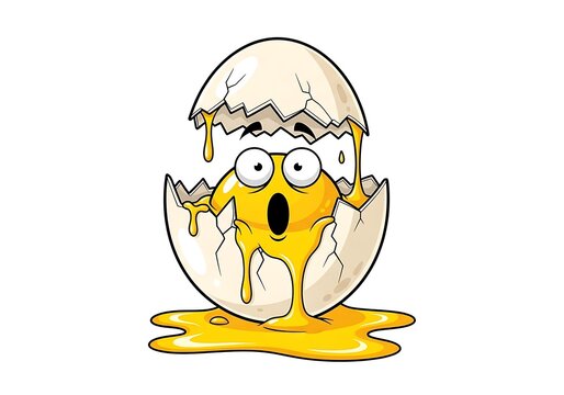 animated cracked egg