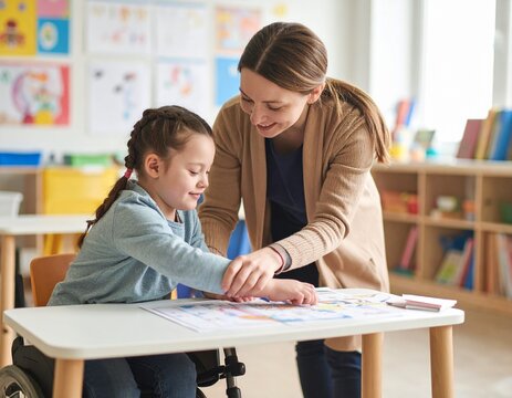 Inclusive Classroom with Diverse Students and Teacher - Free Stock ...