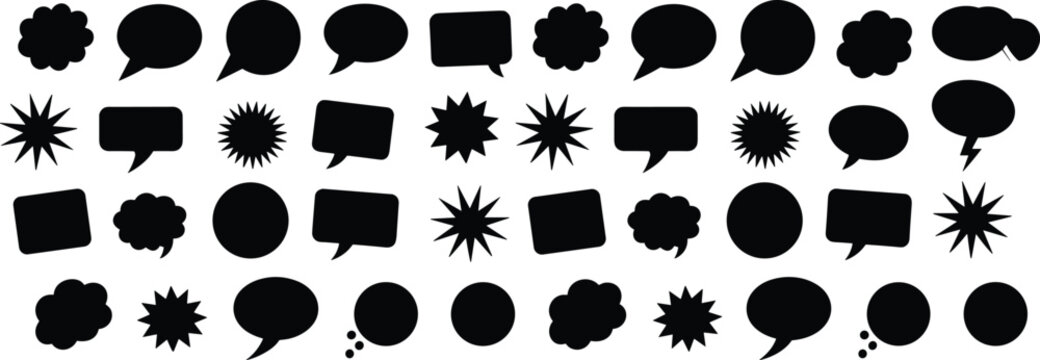 speech bubbles vector