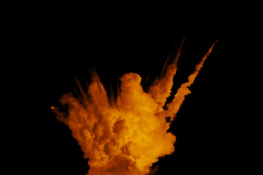 Explosion Black Background