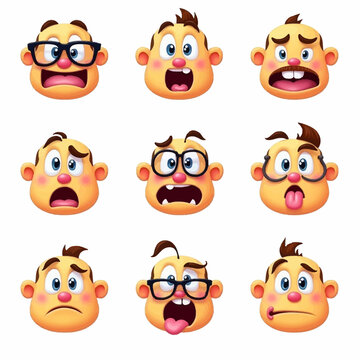 shocked cartoon expression