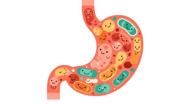 Concept Cartoon Digestion