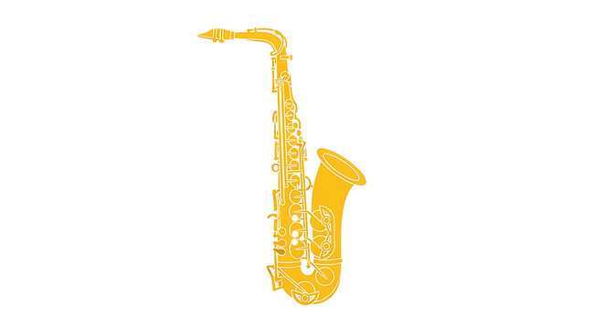 White Saxophone Png