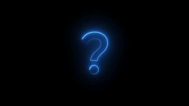 Black Screen With Question Marks