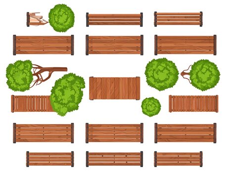 Garden Bench Plan View