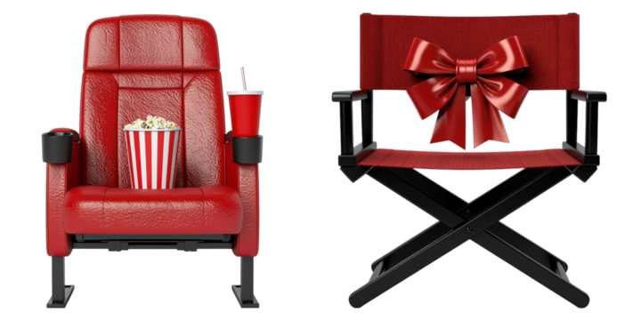 Cinema Seat Isolated on Transparent Background for Entertainment Design ...