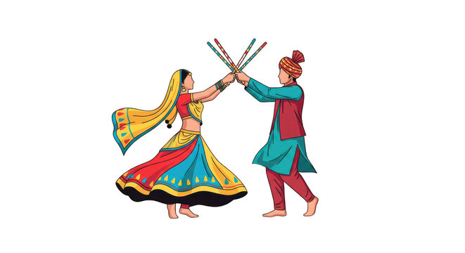 dandiya vector free
