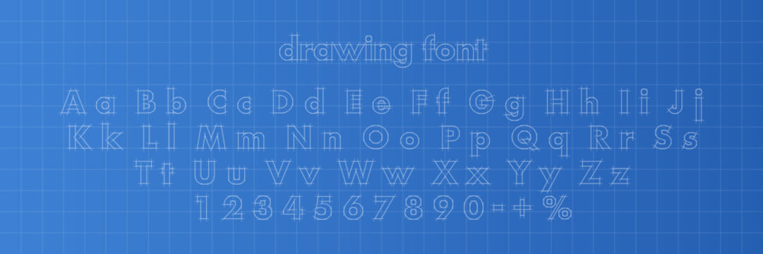 Blueprint Font Type