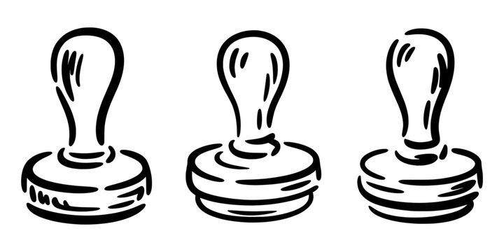 Rubber Stamp Clipart Black And White