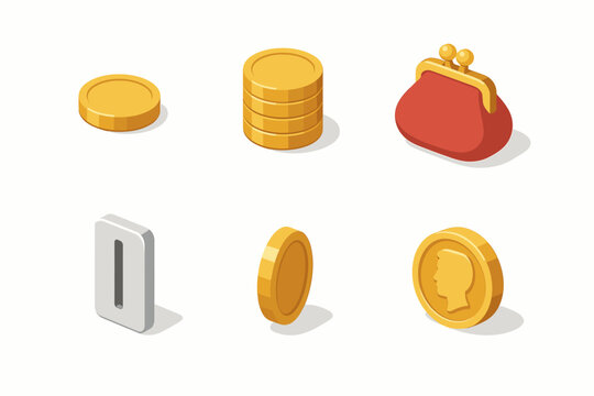 gold coin stack drawing