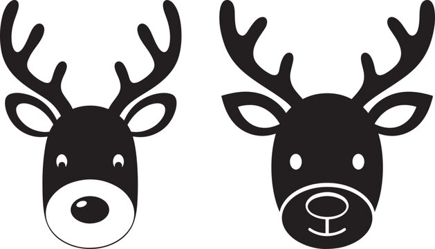 Rudolph Clipart Black And White