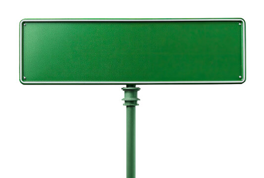 Sign With Green Background