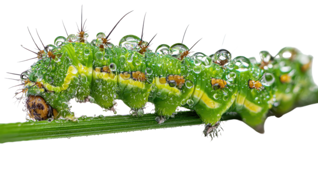 Caterpillar On Stem PNGs – Transparent Background Images | PikWizard