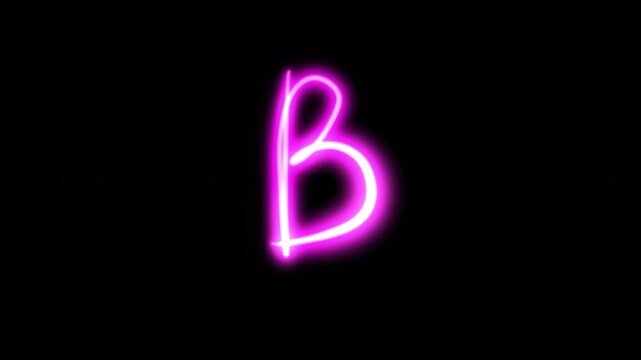 animated letter b