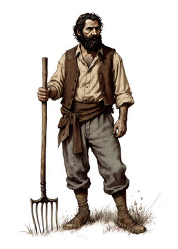 medieval man drawing