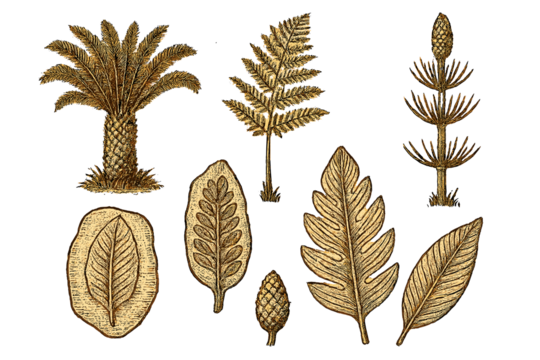 glossopteris drawing