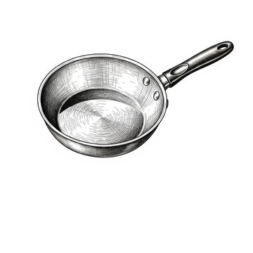 frying pan drawing top view