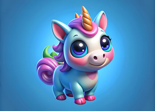 baby unicorn cartoon