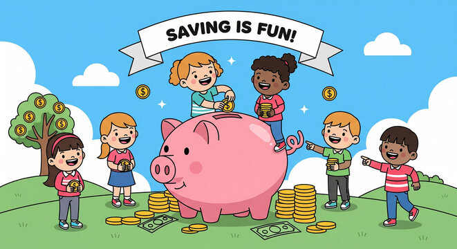 Saving Money Pictures Cartoon