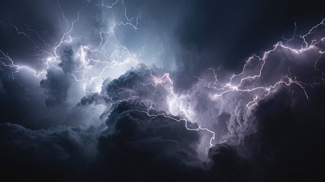 night thunderstorm lightning